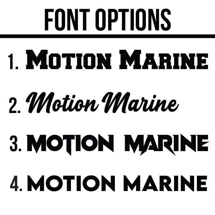 "Nombre" - Custom Cooler Topper with YOUR NAME – Motion Marine Customs